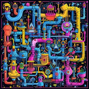 Sci-fi Sewer 1000-piece Jigsaw Puzzle – A Journey Through the Pipes of ...