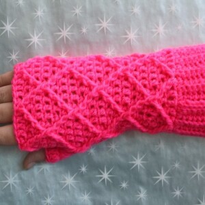 PATTERN - Diamond Ribs Fingerless Gloves - Digital Download - Etsy