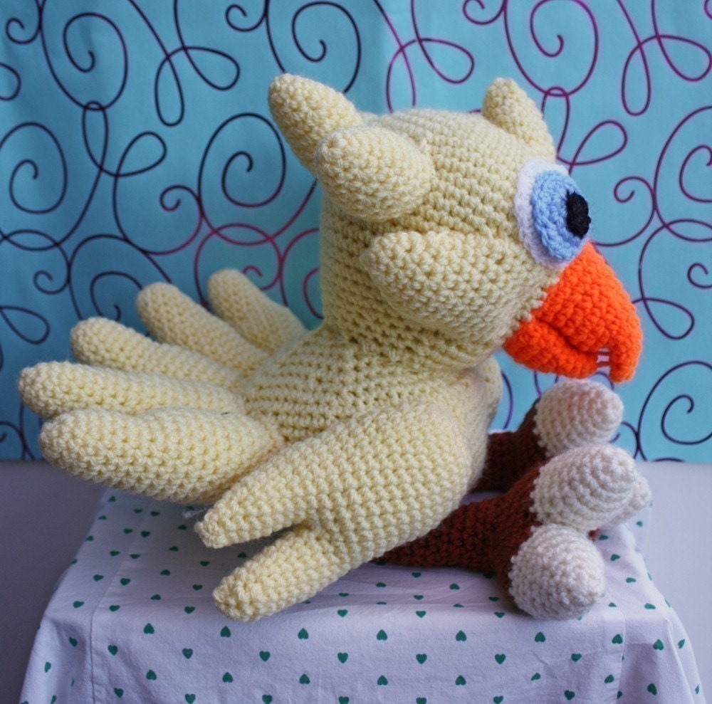 PATTERN - Crochet Chocobo - Digital Download - Etsy