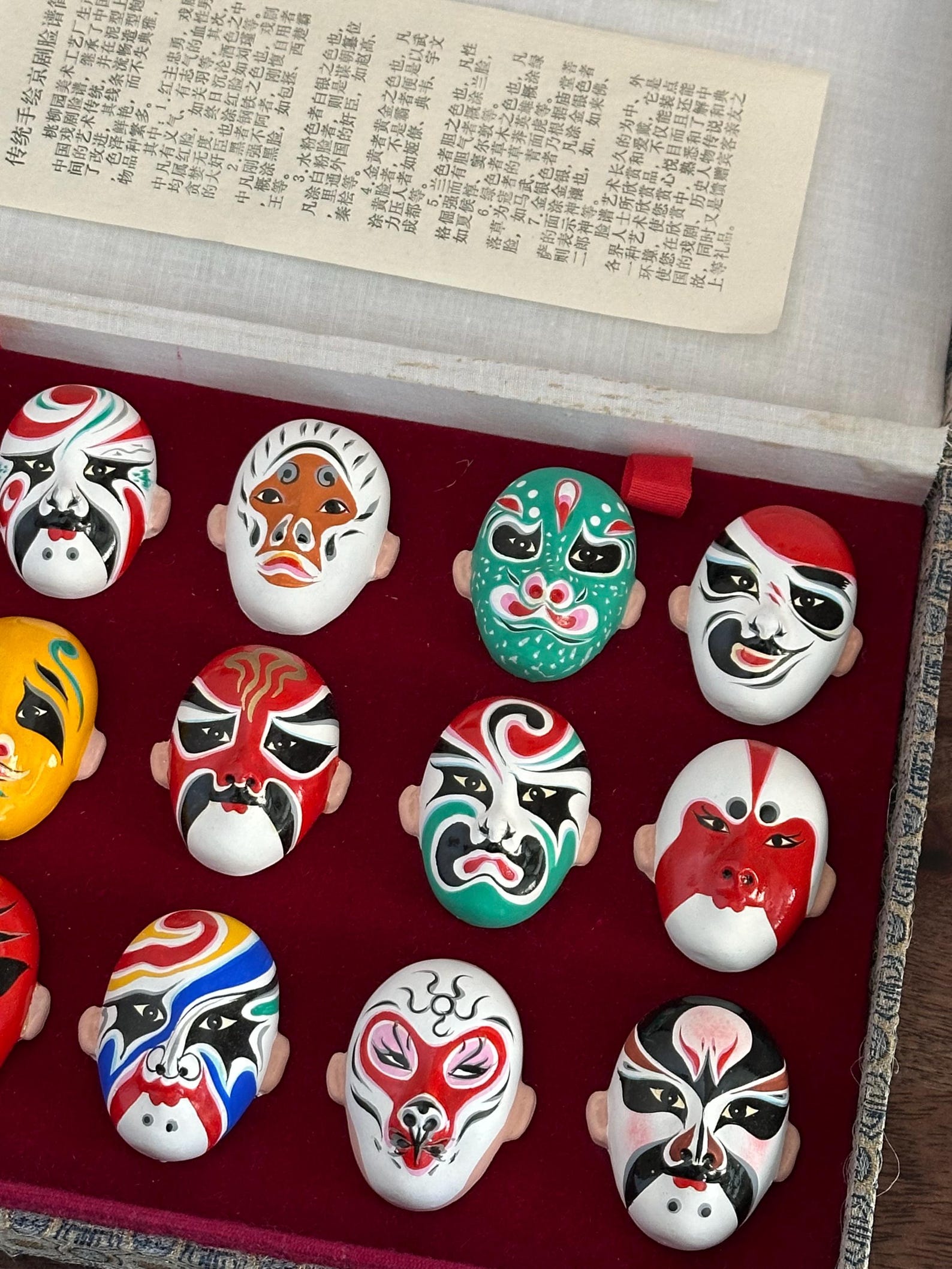 Miniature Ceramic Hand Painted Beijing Opera Masks - Etsy