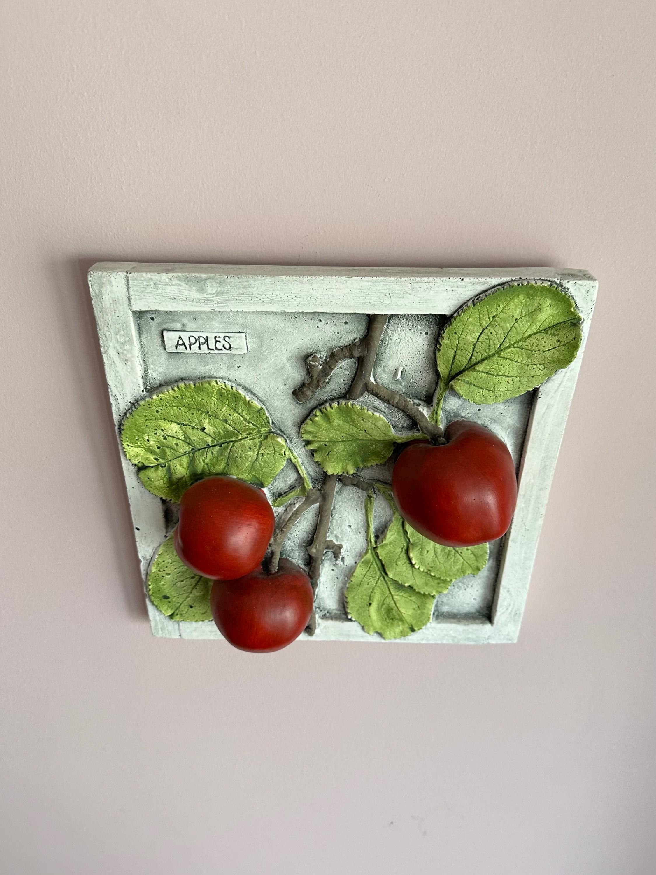 Ceramic Wall Tile of Apples - Etsy