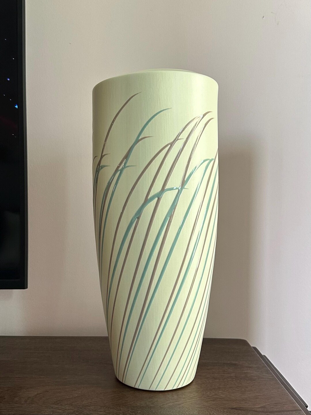 John Bergen Hand-painted Studio Vase - Etsy