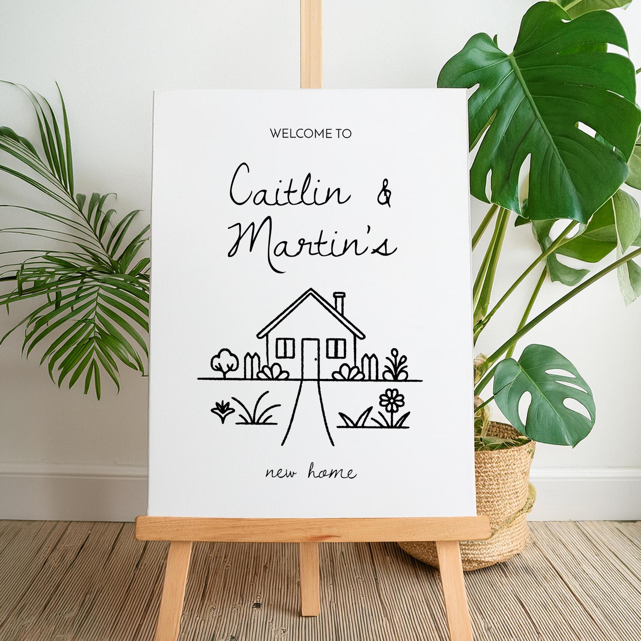 Editable Housewarming Welcome Sign | Welcome Board or Poster for Guests ...