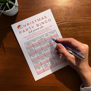 Christmas Party Find the Guest Bingo | Ice Breaker for Coworkers or ...