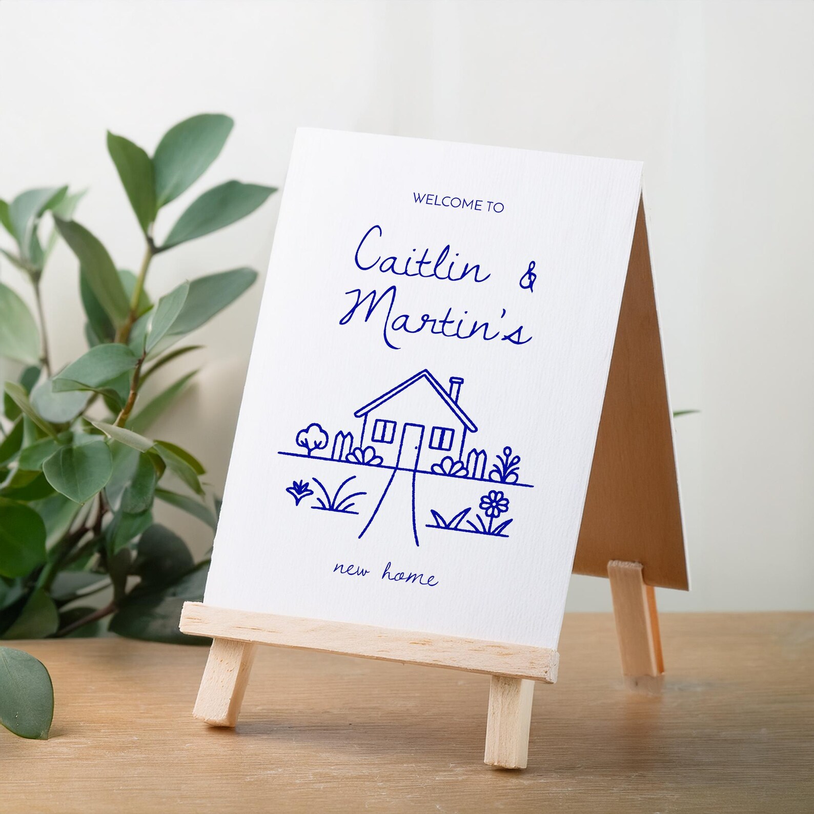 Housewarming Party Welcome Board | Editable House Warming Sign ...