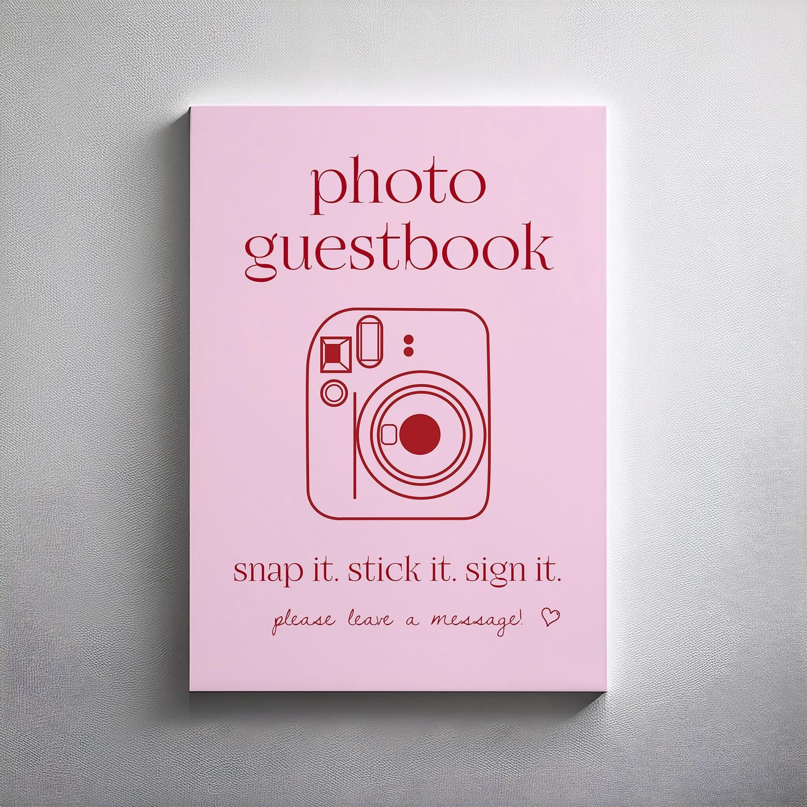 Photo Guestbook Polaroid Sign for Wedding or Bachelorette | Photo Guest ...