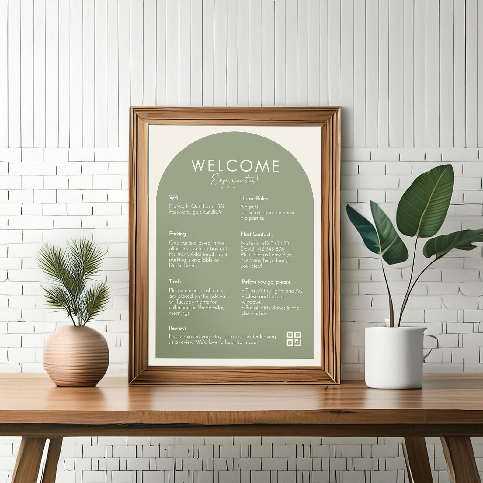 Airbnb Welcome Sign for Guests | Editable Vacation Rental Printable ...