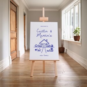 Housewarming Party Welcome Board | Editable House Warming Sign ...