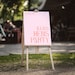 Editable Hens Party Welcome Sign | Modern Minimalist Pink and Orange ...