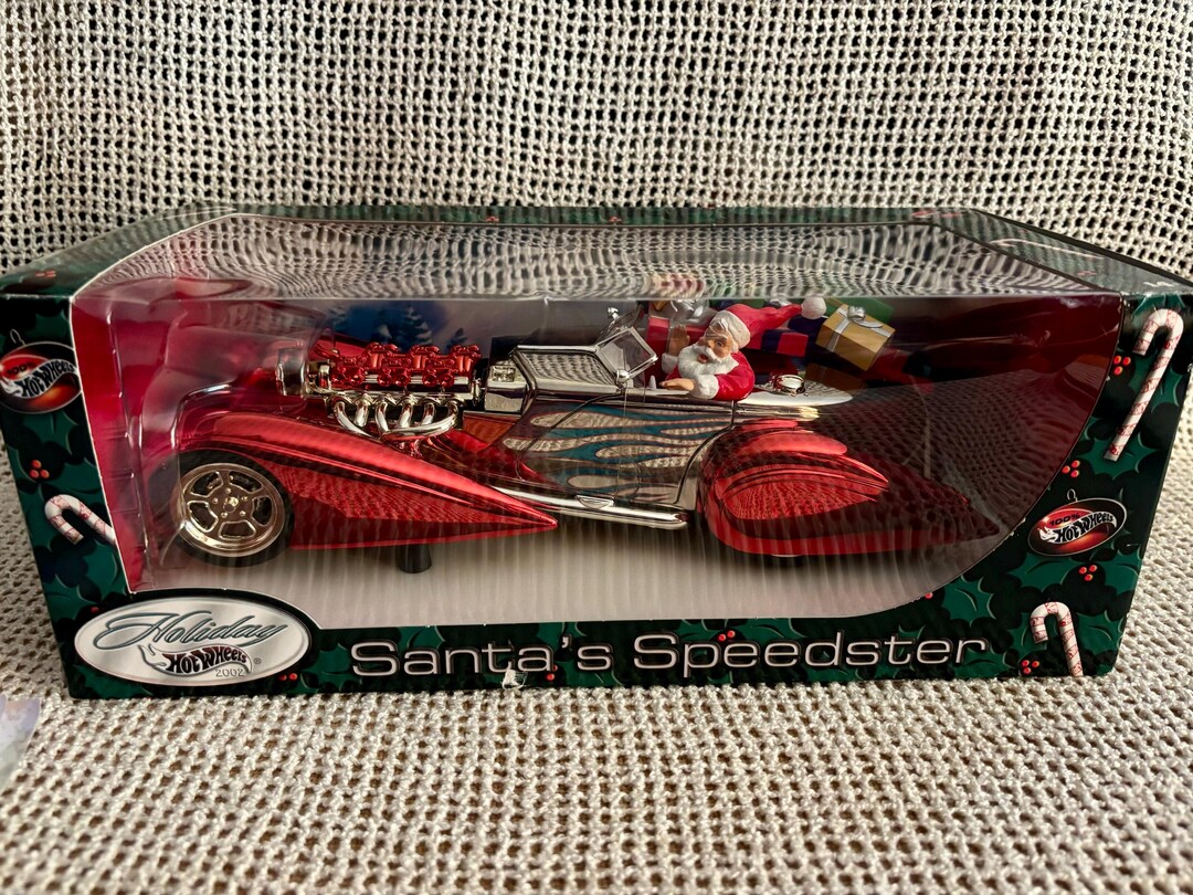 Santas Speedster Hot Wheels Holiday - Etsy