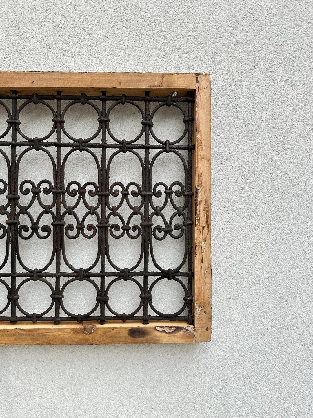 Moroccan Wrought Iron Window From 20th Century - Etsy