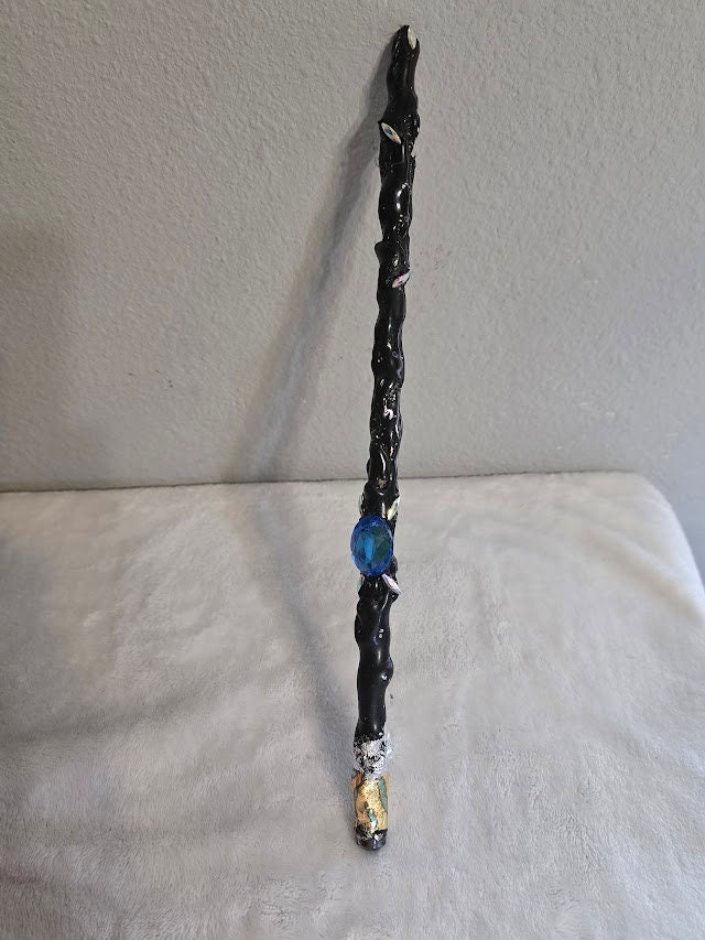 12" Handmade Wand Halloween Cosplay Costume Witch Wizard Spell Craft ...