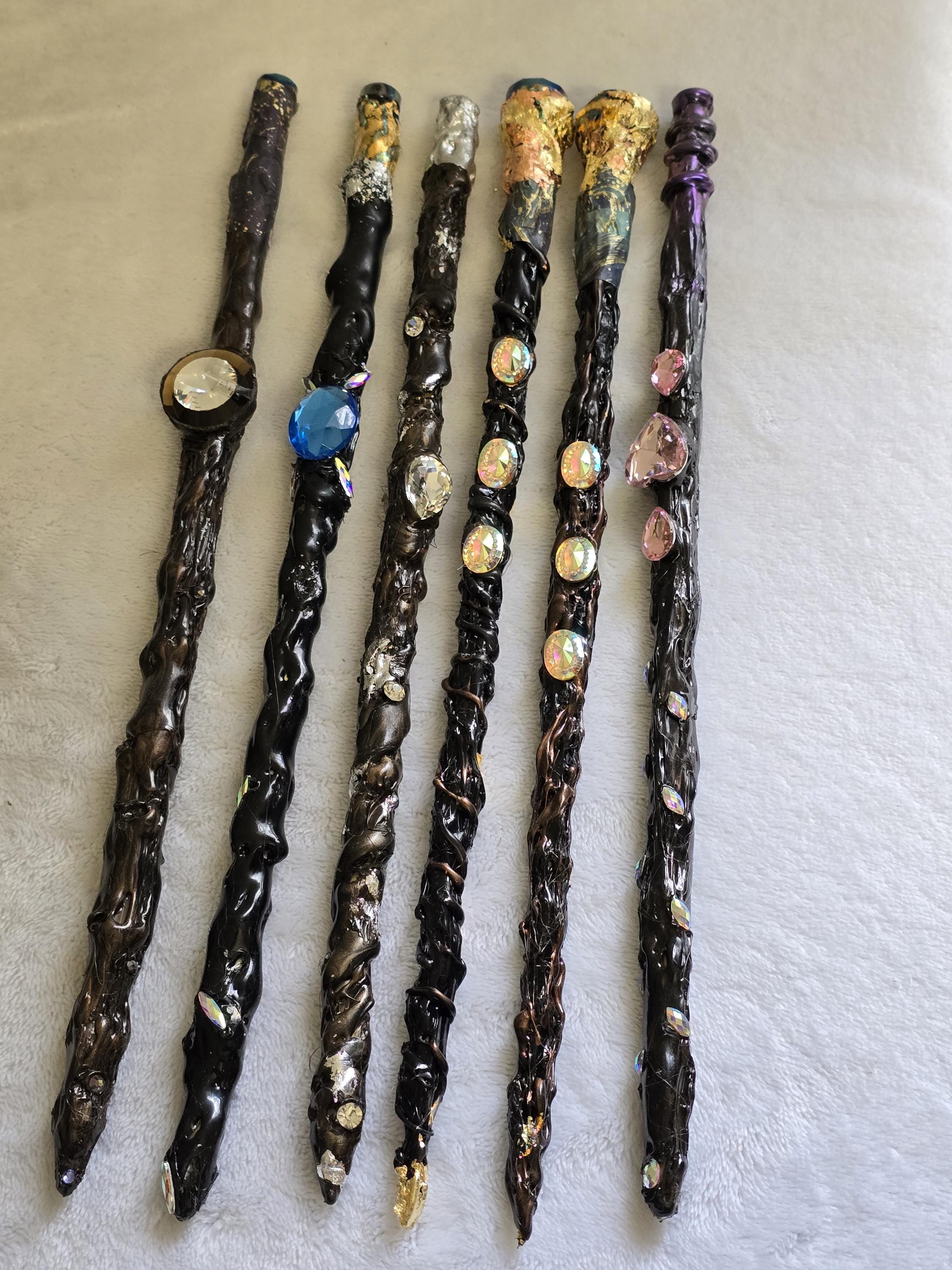12" Handmade Wand Halloween Cosplay Costume Witch Wizard Spell Craft ...