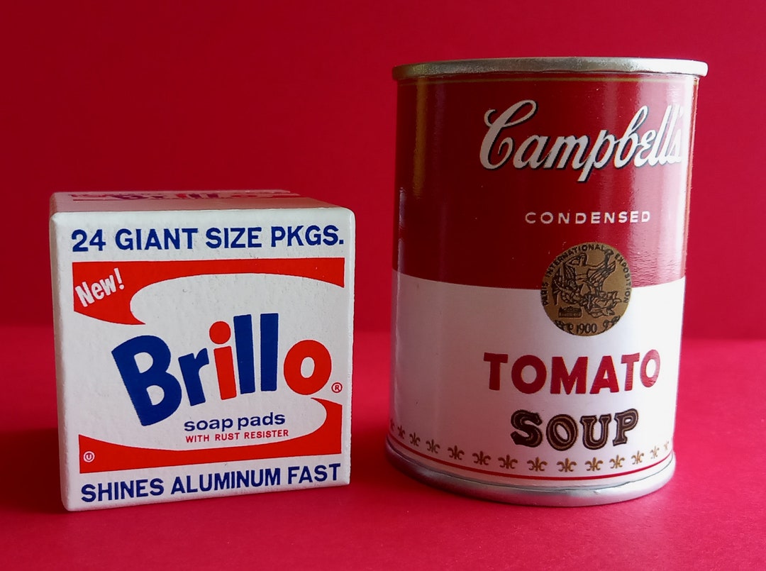 Andy Warhol – Brillo Box & Campbell’s Tin Soup Can Tomato - Etsy