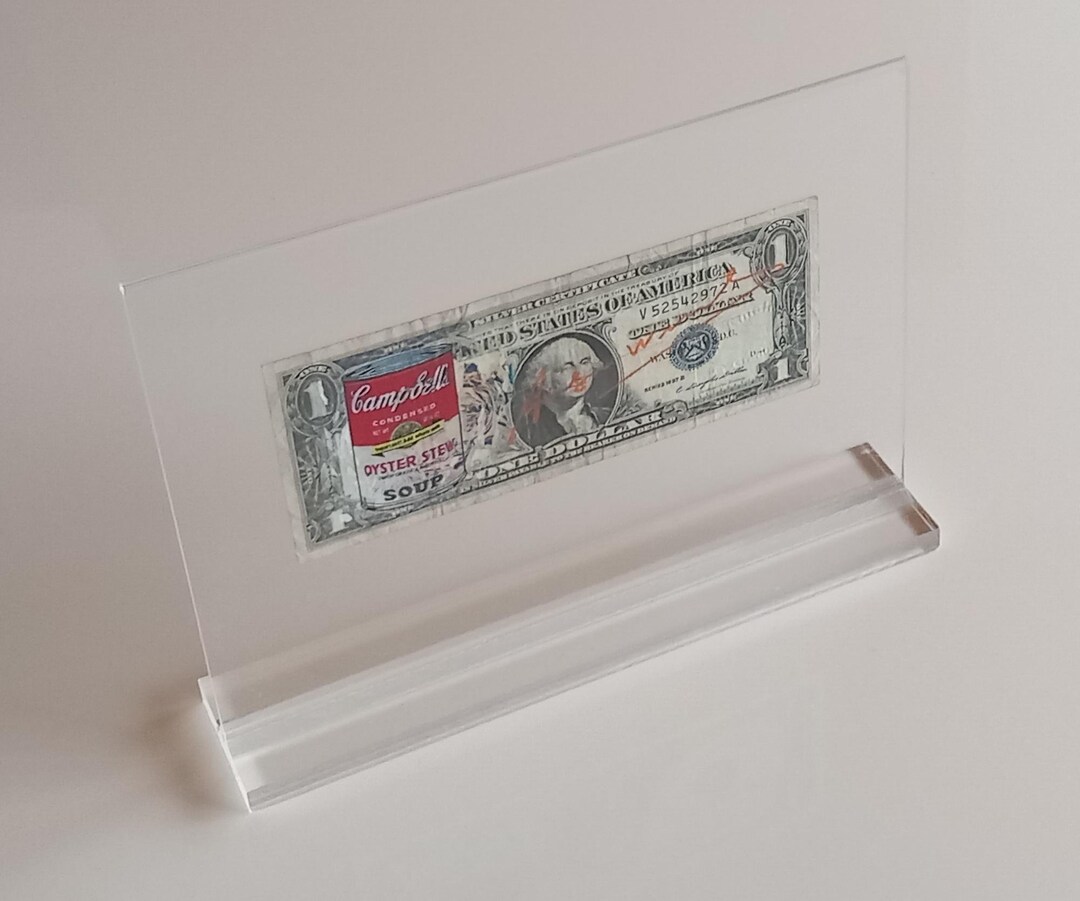 Andy Warhol – 1 Dollar Banknote Signed With Acrylic Frame - Etsy