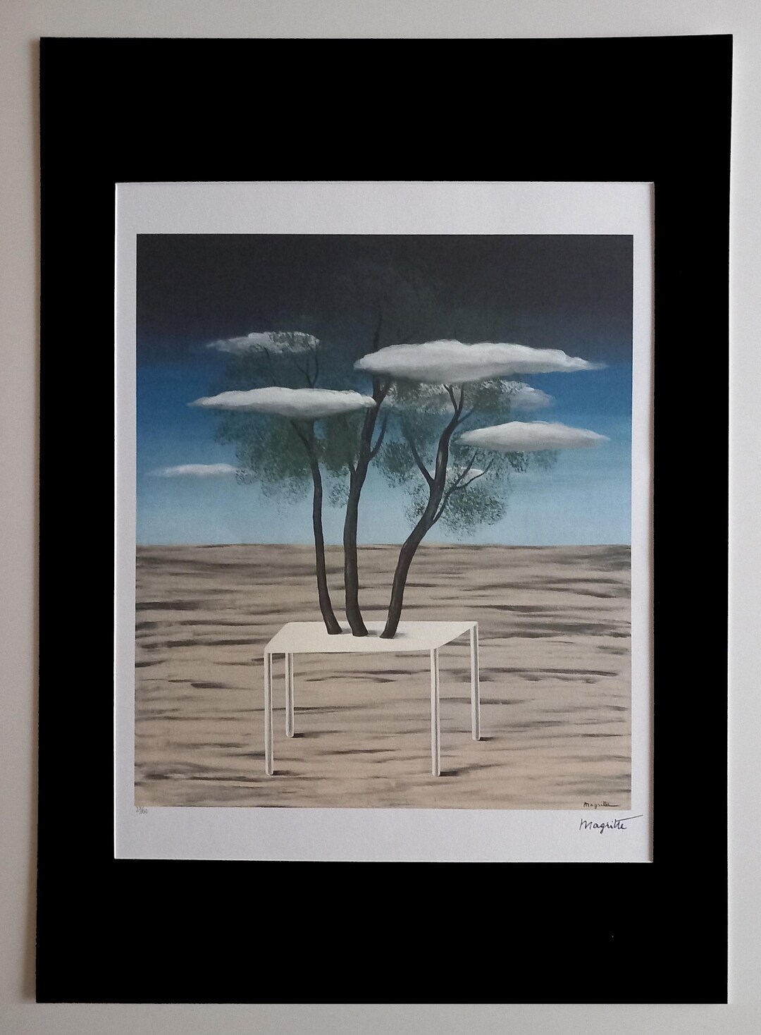 René Magritte - Lithograph OASIS – With Passe-partout - Etsy