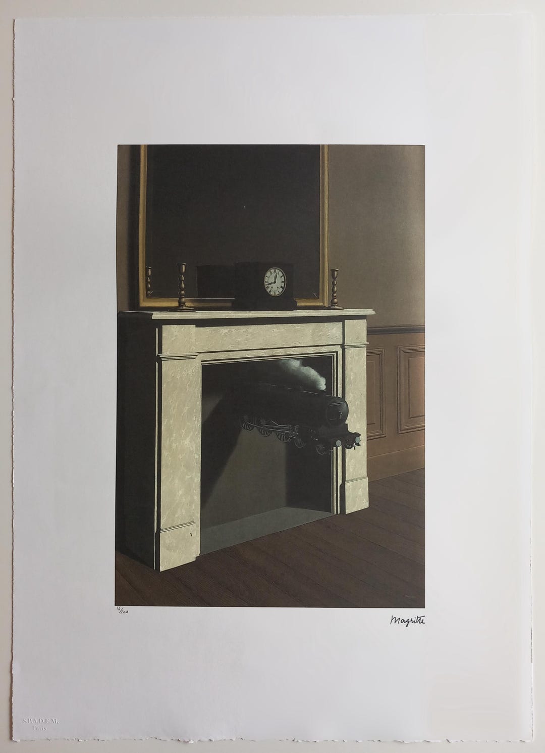 René Magritte – Time Transfixed – Large Format Lithography - Etsy