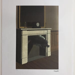 René Magritte – Time Transfixed – Large Format Lithography - Etsy