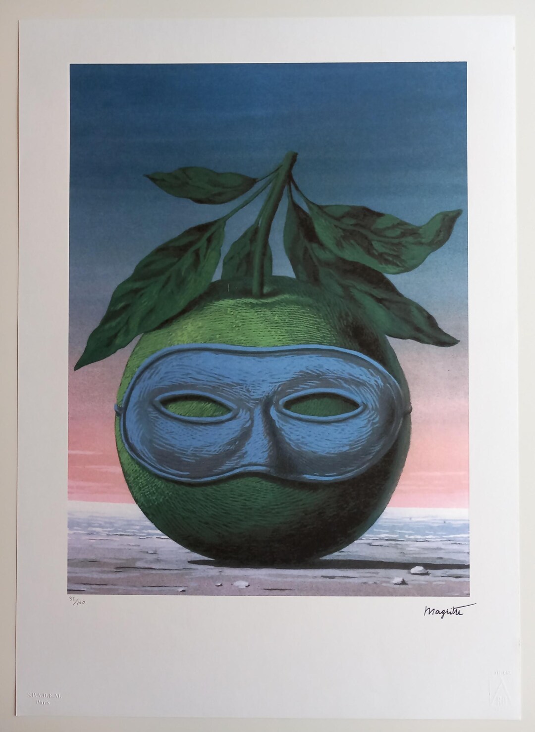 René Magritte – Lithograph Memory of a Journey - Etsy