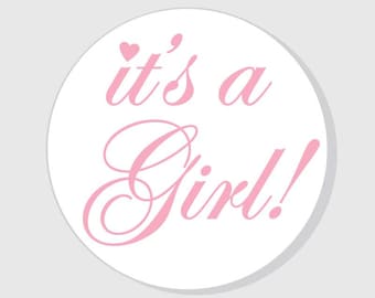 Its a Girl Tag | Etsy