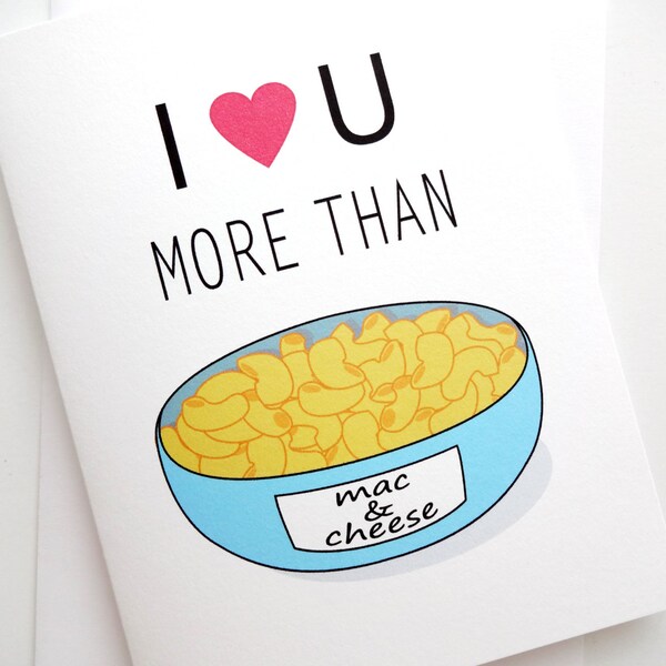 Mac and Cheese Birthday Card - Etsy