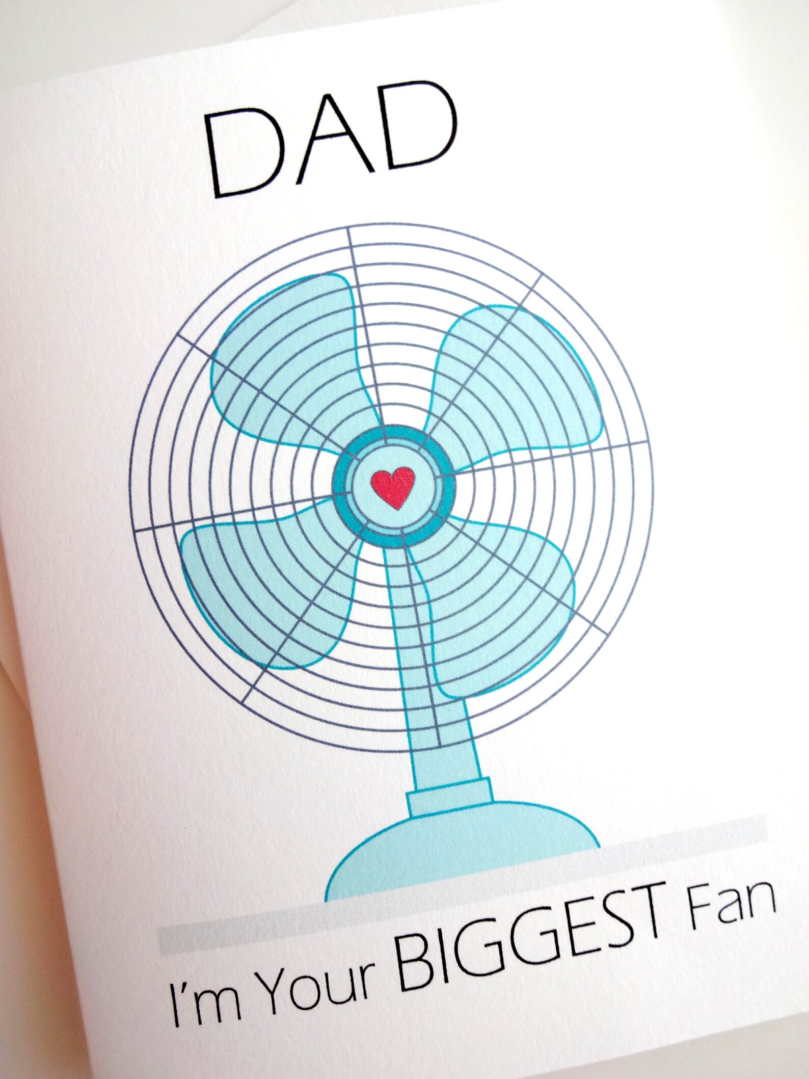 Biggest Fan Dad Card Birthday Father's Day Dad's | Etsy