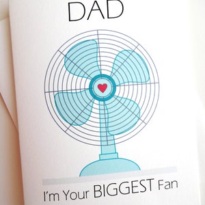 Biggest Fan Dad Card Birthday Father's Day Dad's | Etsy