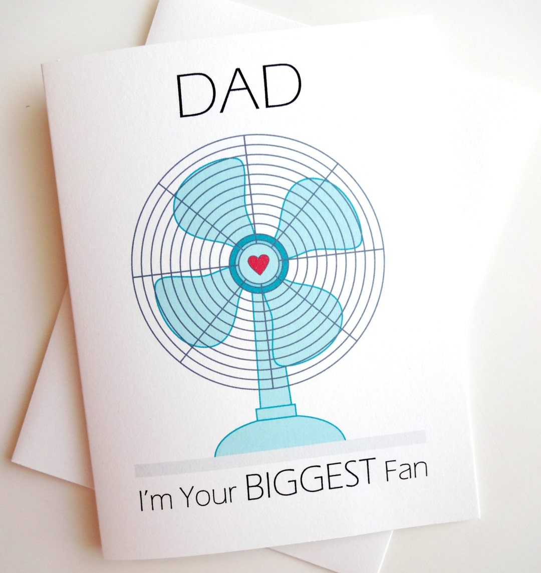Biggest Fan Dad Card Birthday Father's Day Dad's - Etsy Canada