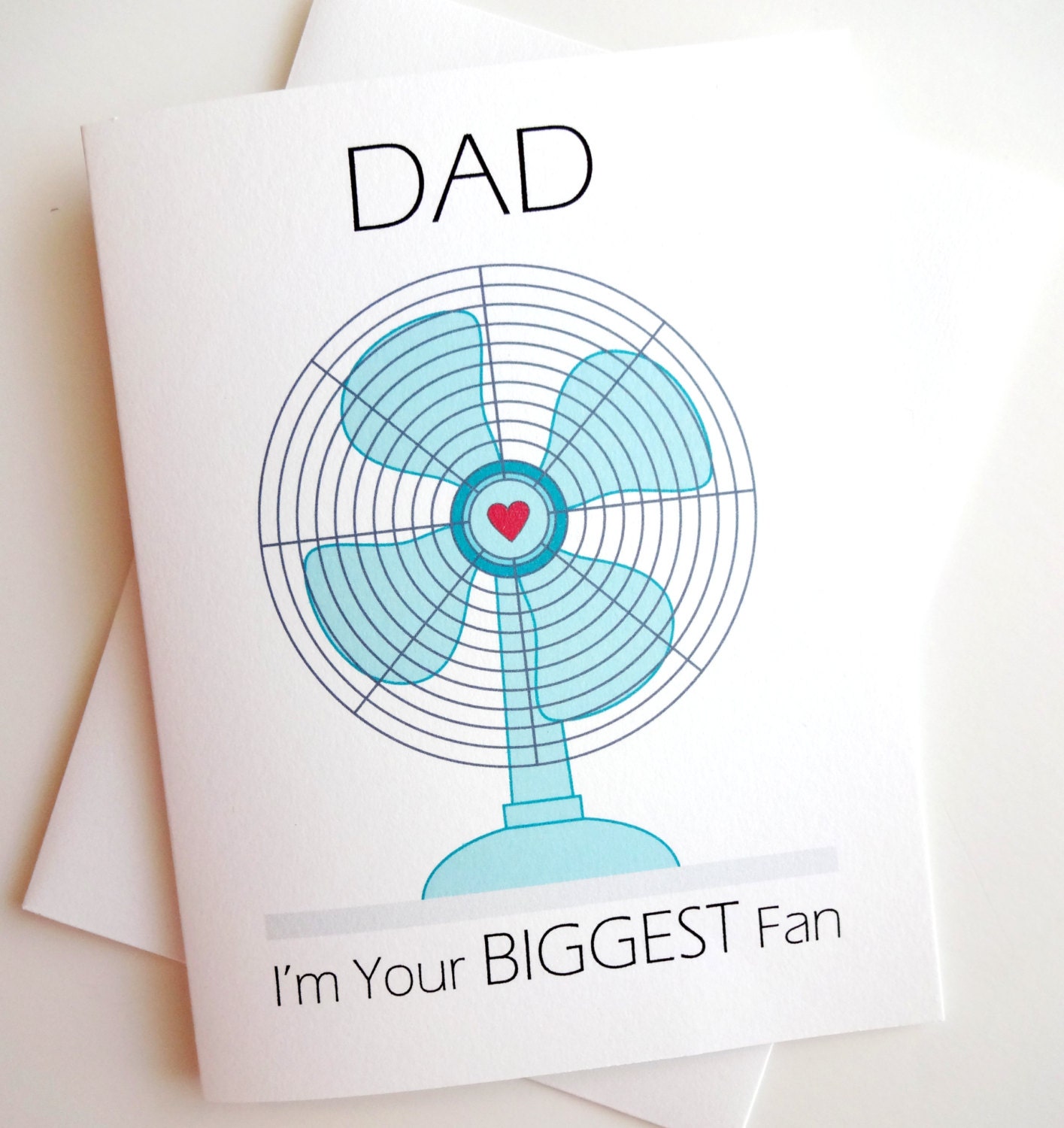 Biggest Fan Dad Card Birthday Father's Day Dad's | Etsy