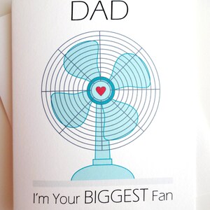 Biggest Fan Dad Card Birthday Father's Day Dad's | Etsy