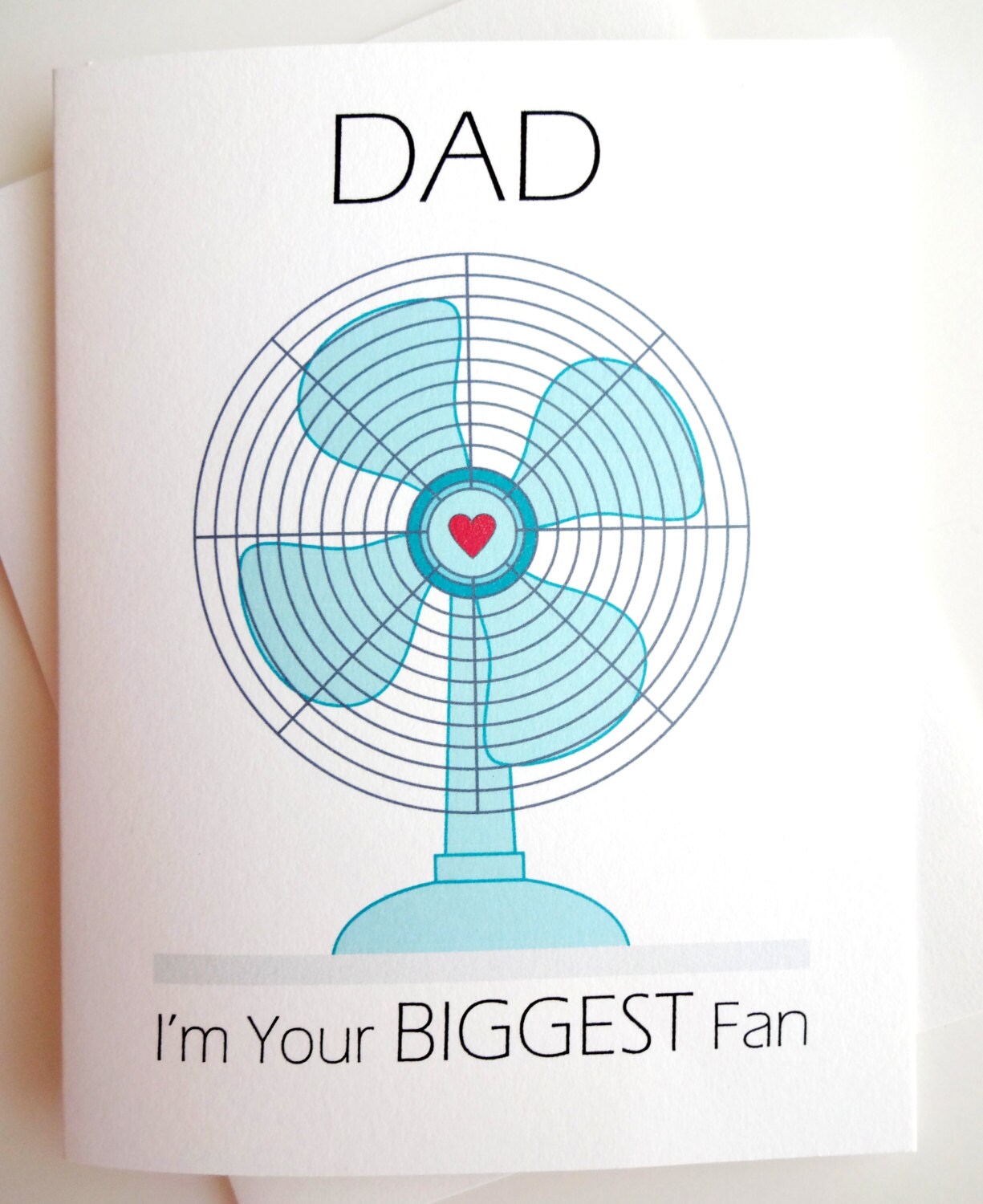 Biggest Fan Dad Card Birthday Father's Day Dad's | Etsy