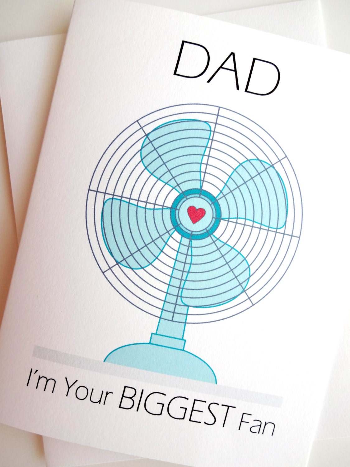 Biggest Fan Dad Card Birthday Father's Day Dad's | Etsy