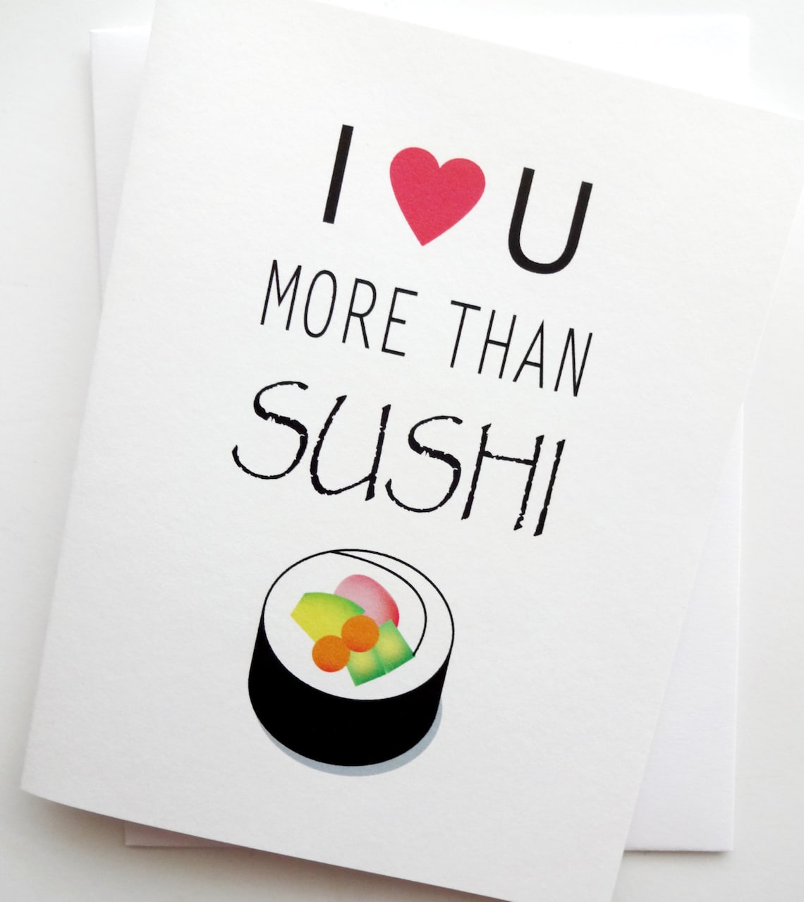 Sushi Card I Love You More Than Sushi Anniversary - Etsy