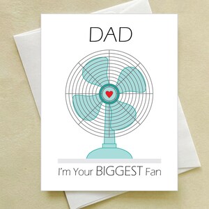 Biggest Fan Dad Card Birthday Father's Day Dad's Day - Etsy Canada