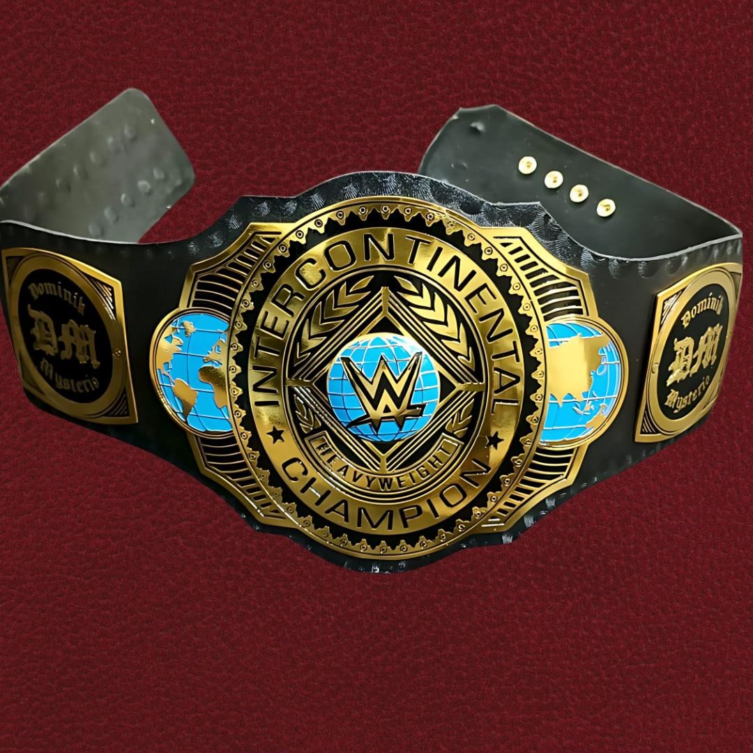 New Intercontinental Championship Belt, Dominik Mysterio Side Plate 2mm ...