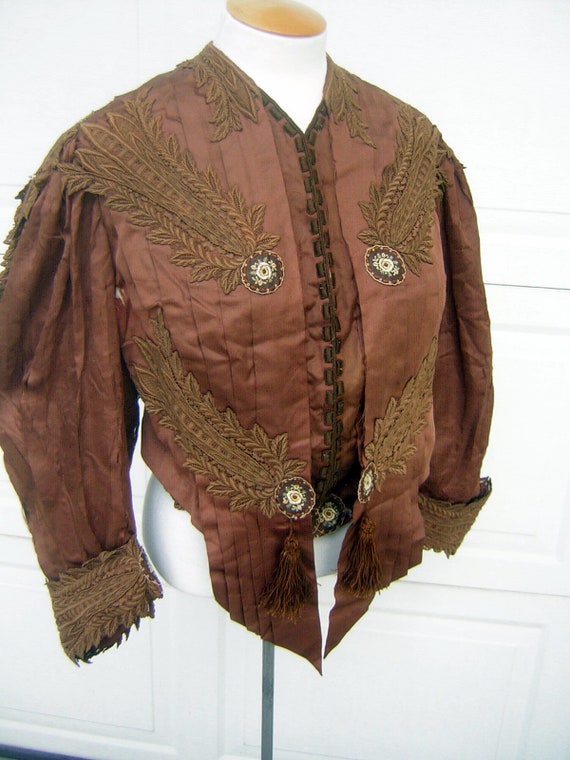Antique Edwardian Jacket from Walking Suit with Ornat… - Gem