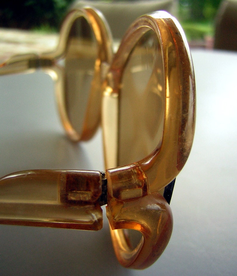 French Sunglasses Vintage 1970s Glasses Honey Shade Made In Etsy