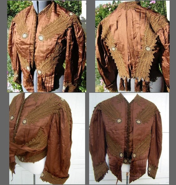 Antique Edwardian Jacket from Walking Suit with Ornat… - Gem