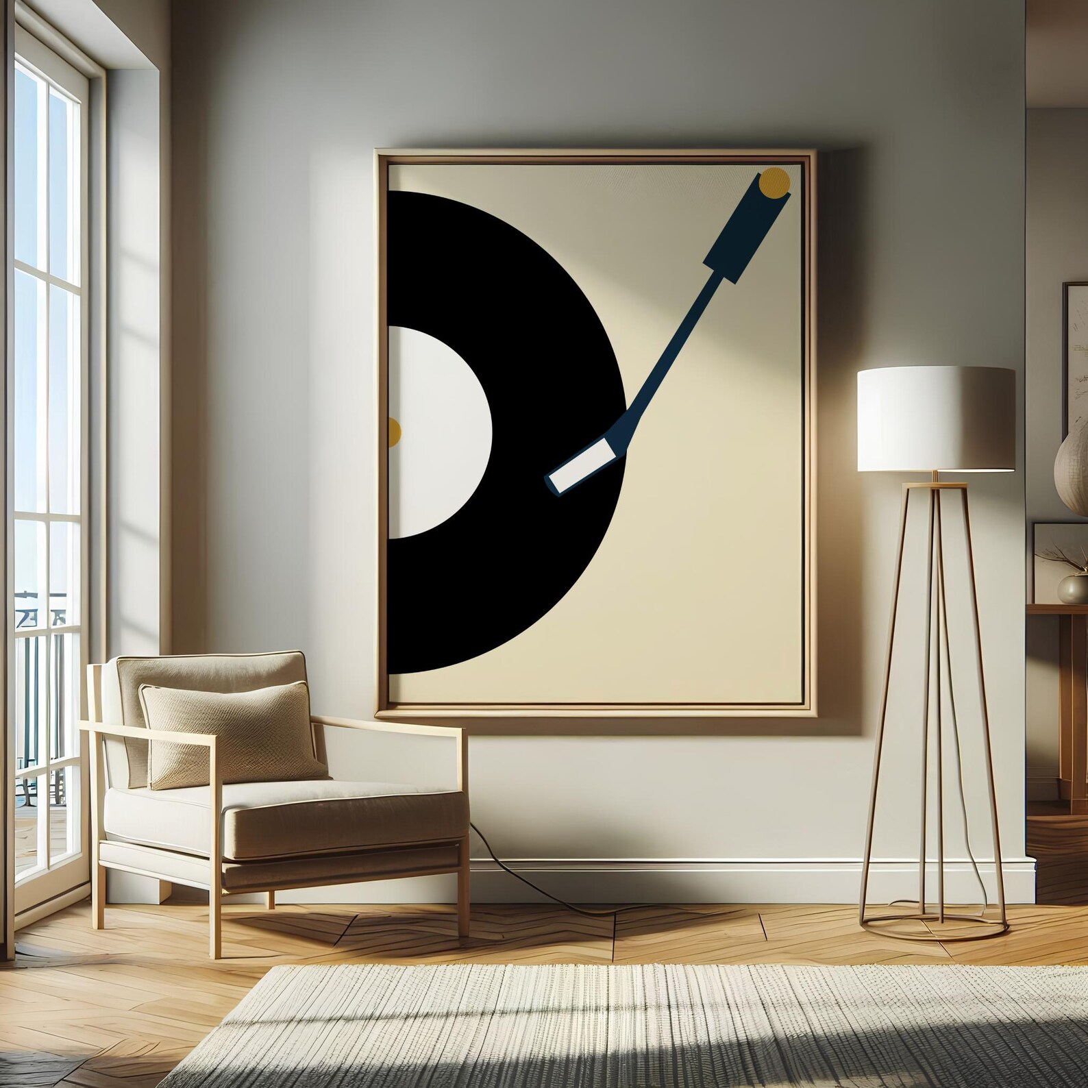 Set of 4 Music Wall Art Wallpaper Music Wall Art Musical Instruments ...