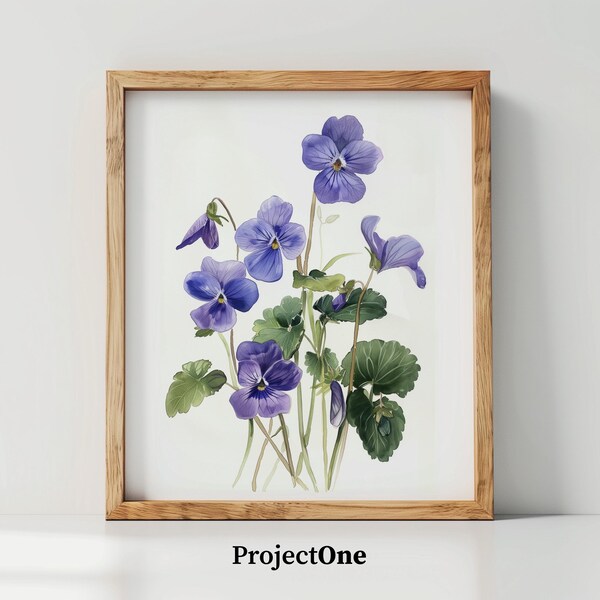 Painting of Violets - Etsy