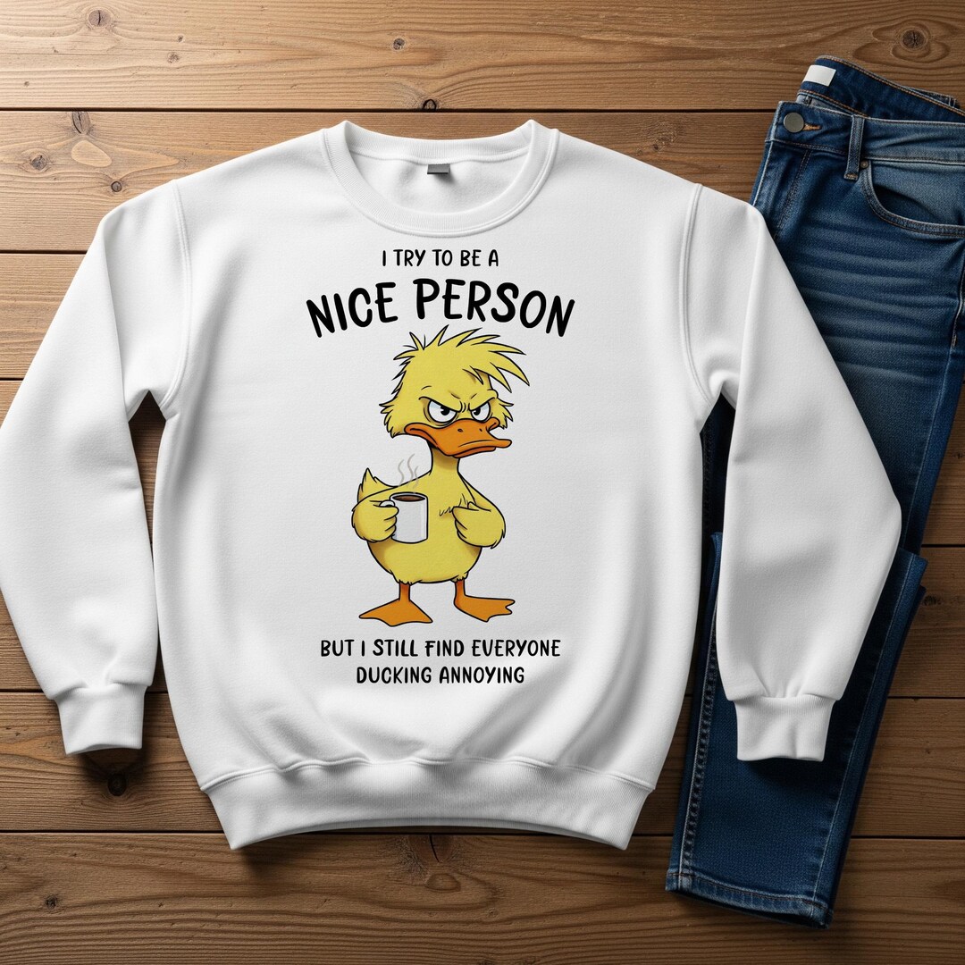 Grumpy Duck PNG, Funny Duck Clipart, Digital Download, Cute Duck ...