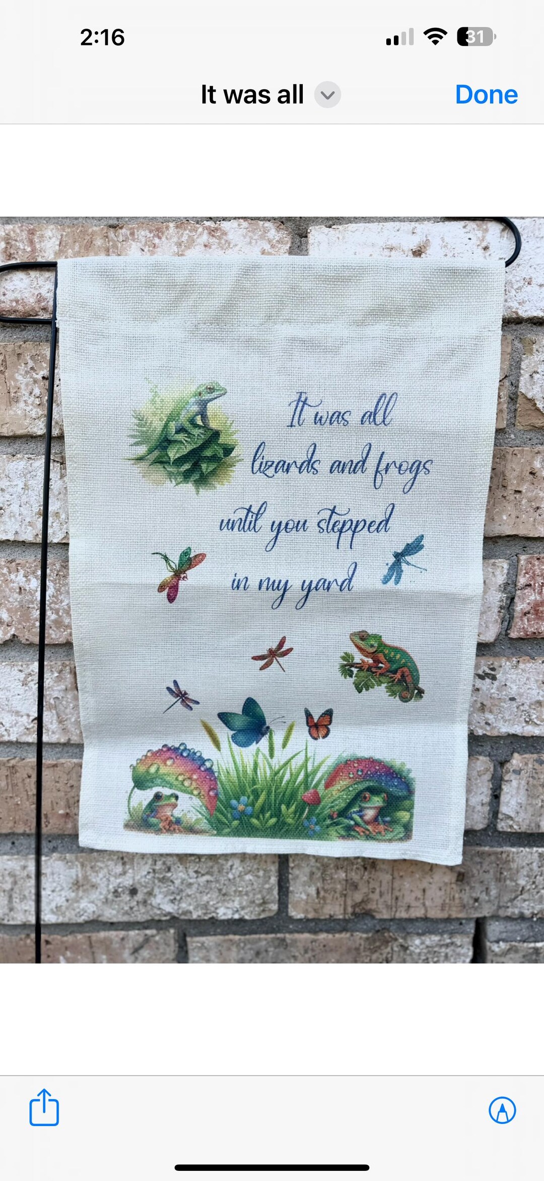 Lizard and Frog Garden Flag - Etsy