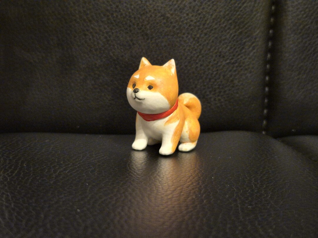 Chibi Shiba Inu Unpainted 3D Printed Model Ready to Paint Out of the ...