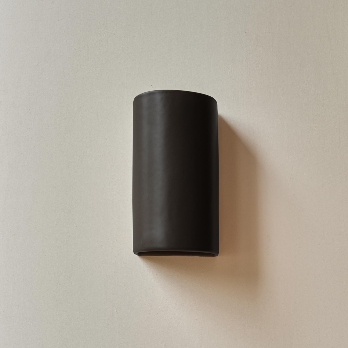 Black Ceramic Wall Light Clay Wall Sconce Handmade Wall Light Artisan ...