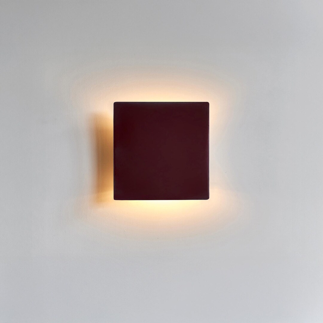 Handcrafted Ceramic Wall Lamp QARRA Square - Contemporary Indirect ...