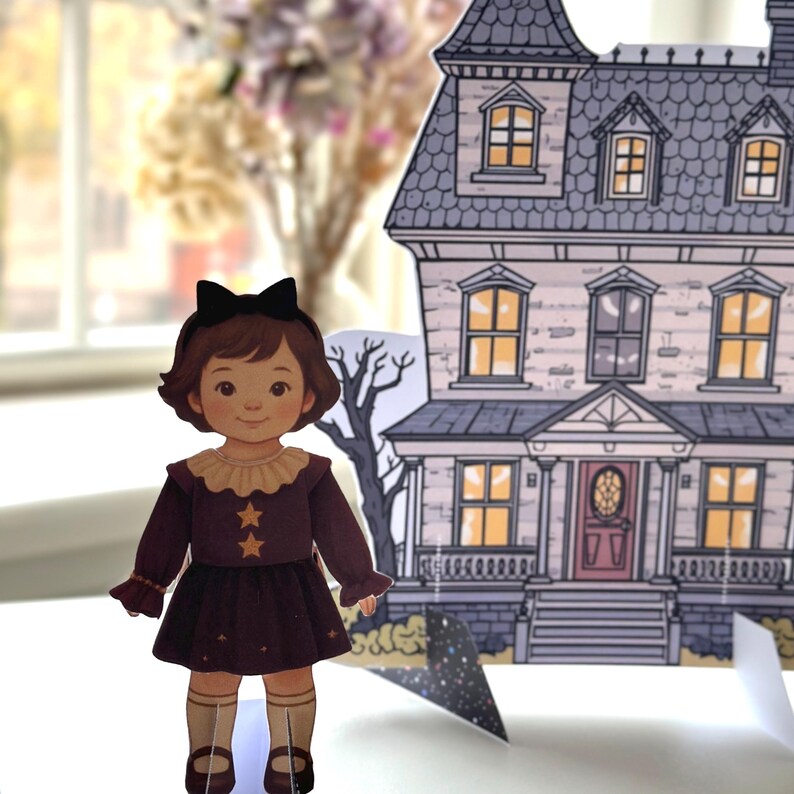Halloween Paper Doll With Costumes: Printable Kids Activity (PDF + PNG ...