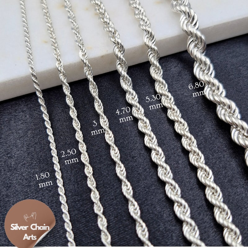 Gold Rope Chain Necklace4mm - Etsy