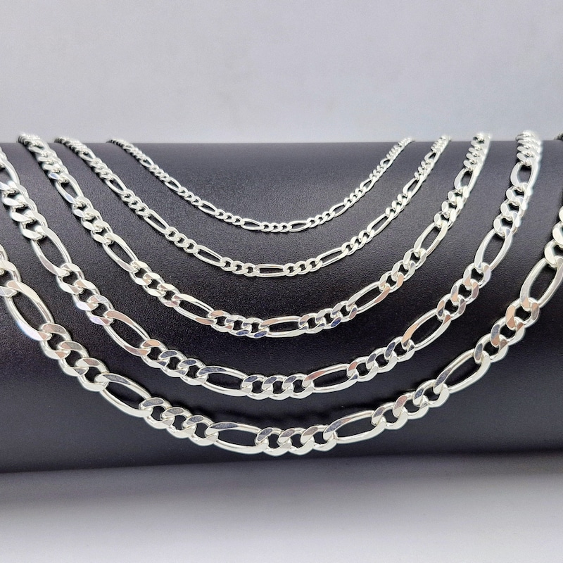Figaro Silver Chain 925 - Etsy