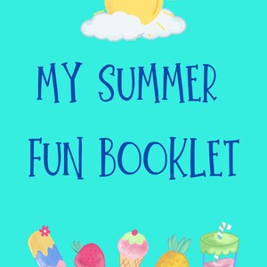 Summer Fun Booklet, Activity Book for Kids, Summer Holidays Workbook ...
