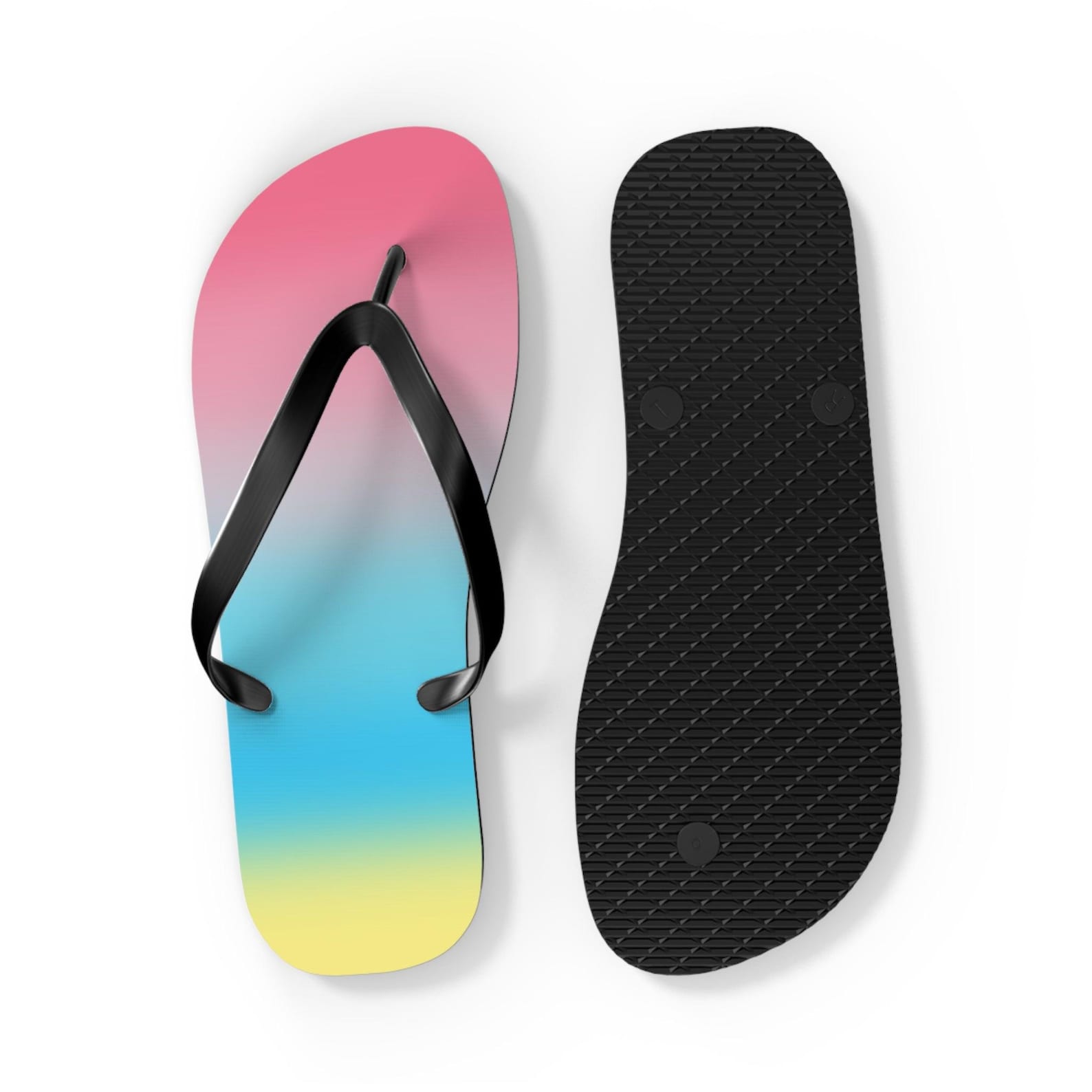 Genderflux Pride Ombre Flip Flops | Subtle Nonbinary Identity Gradient ...